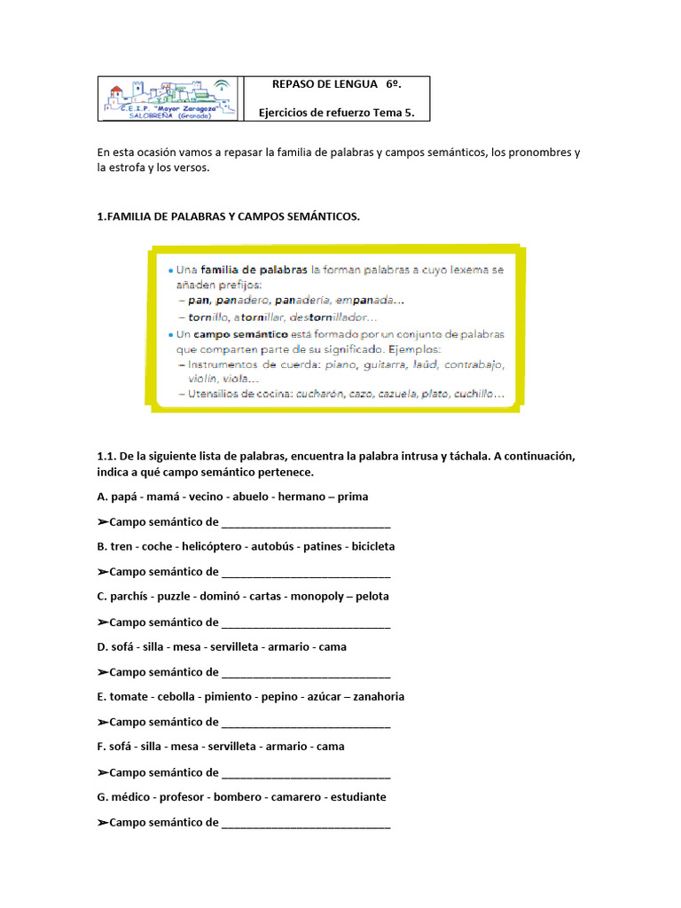 Ejercicios de Refuerzo 5 | PDF