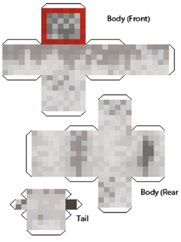 Minecraft Wolf Dog Papercraft 2 1 Paper Crafts | PDF