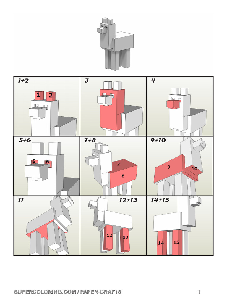 Supercoloring Paper Crafts Guide | PDF