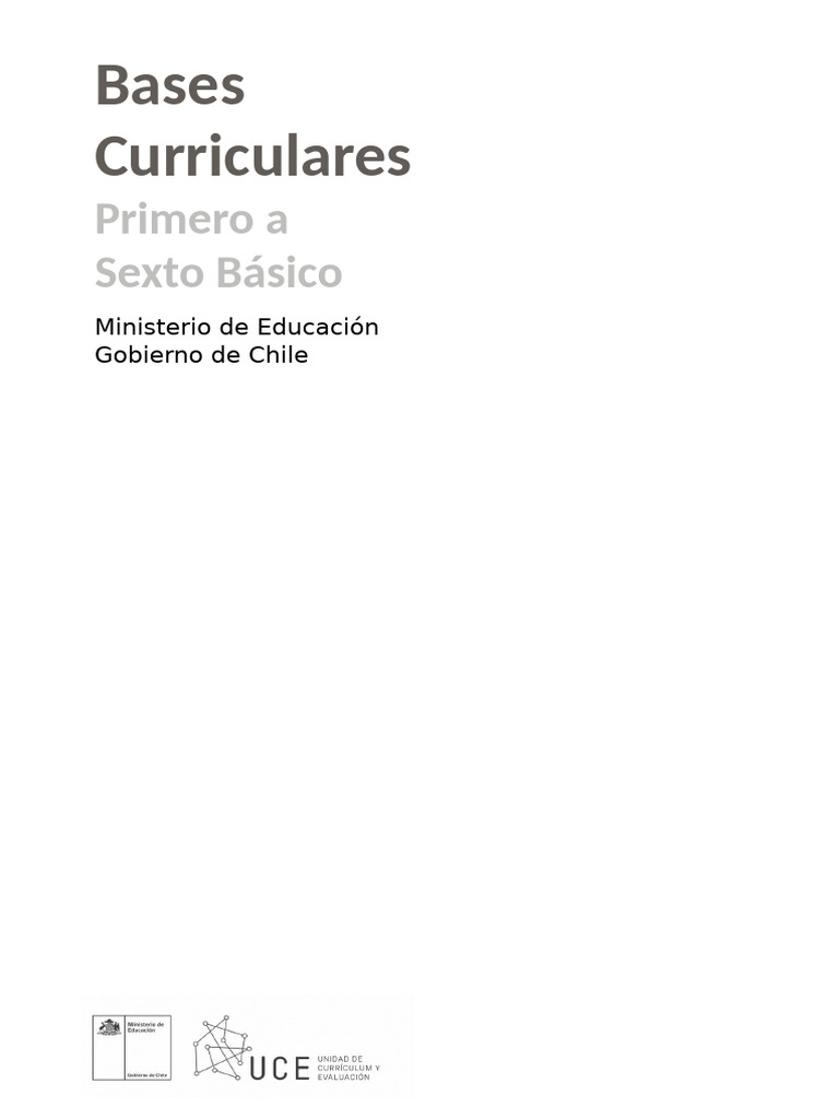 Bases Curriculares Básica A5 | PDF | Plan de estudios | Educación primaria