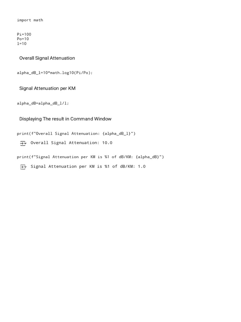 Attenuation.ipynb - Colab | PDF Attenuation.ipynb - Colab | PDF
