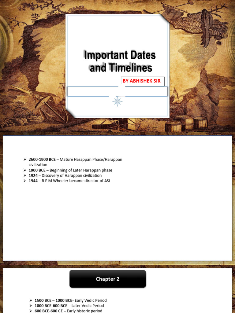 Chapterwise Important Dated and Timeline | PDF | Mughal Empire ...