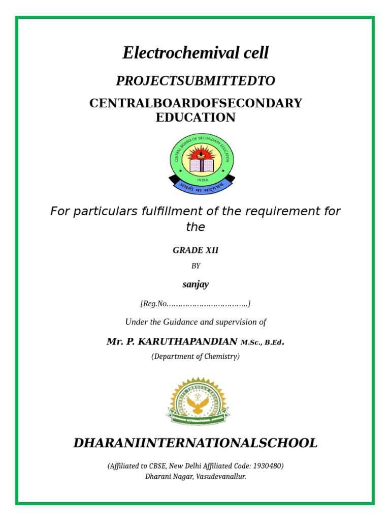 Chemistry Investigatory Project 5 PDF Free | PDF | Physical Chemistry | Transparent Materials