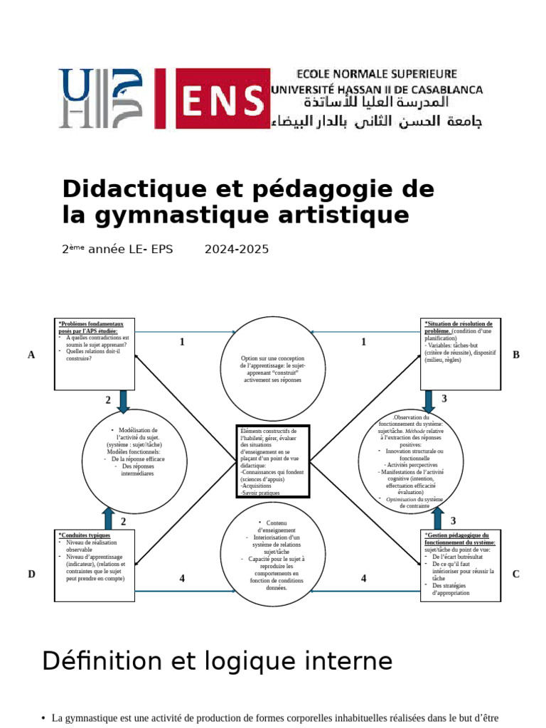 Didactique et pédagogie de la G.A. Partie_1-3 | PDF | Pédagogie | Cognition