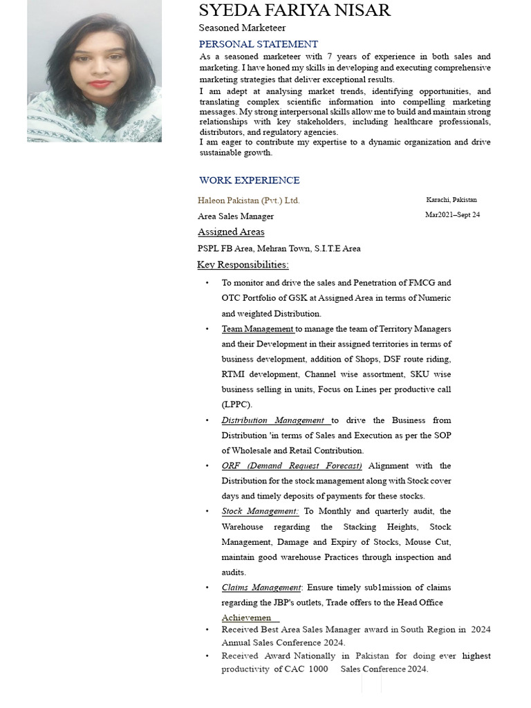 SYEDA FARIYA NISAR Share | PDF | Business | Business Economics