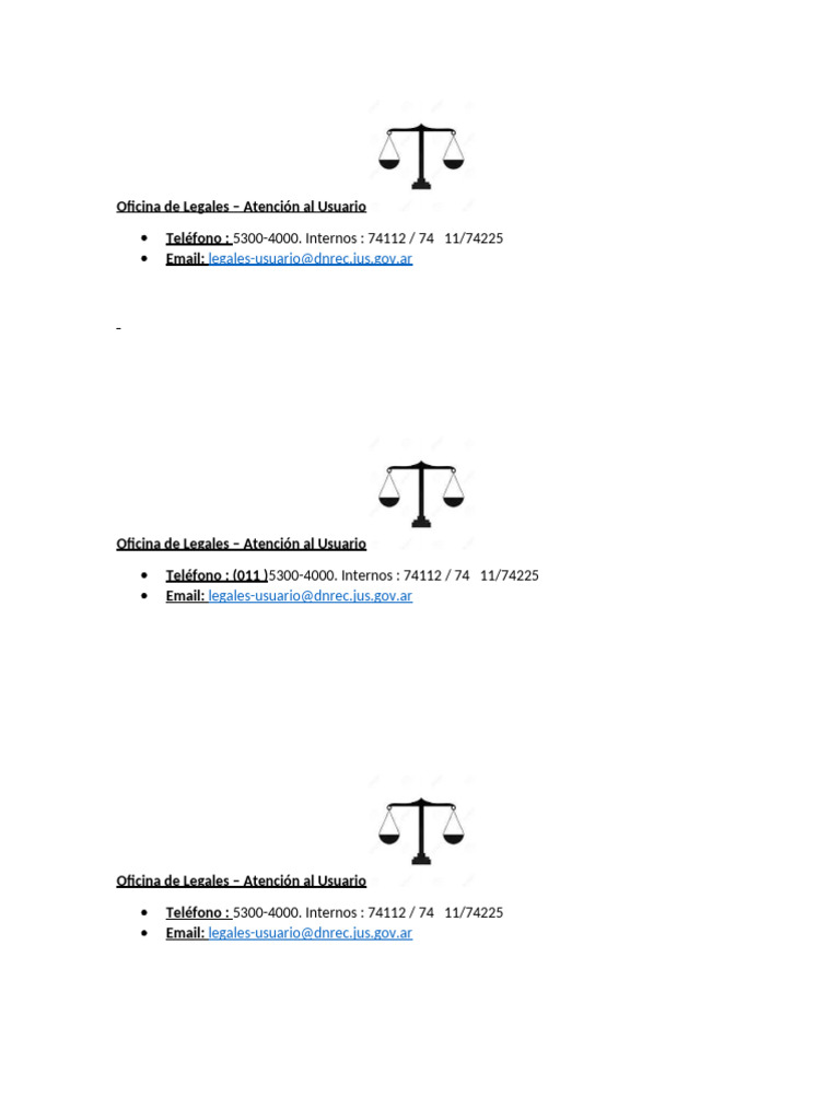 Turnos para Registro de Reincidencia | PDF