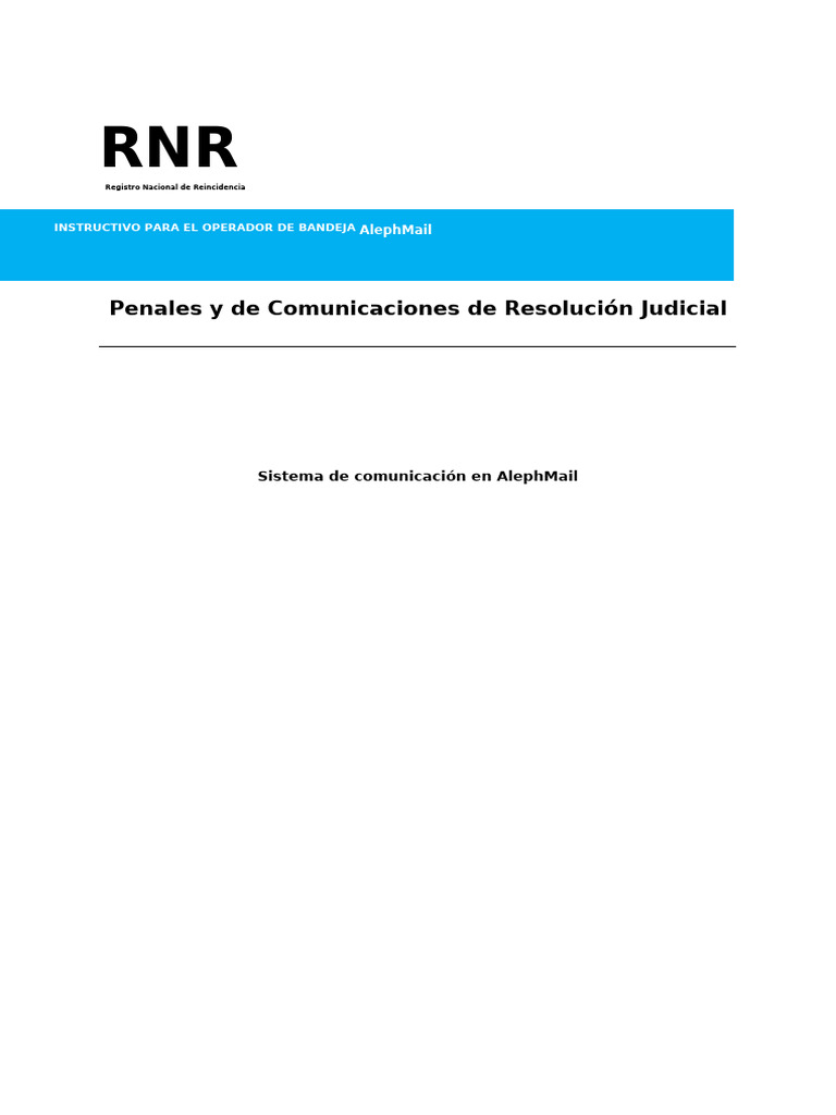 Instructivo AlephMail para Informes Judiciales | PDF | Informática