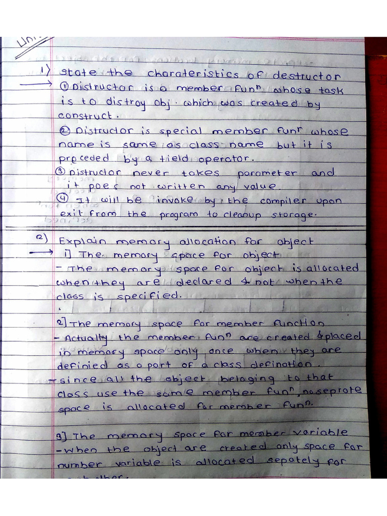 Oop Unit 2 Questions Bank Answer | PDF Oop Unit 2 Questions Bank Answer | PDF