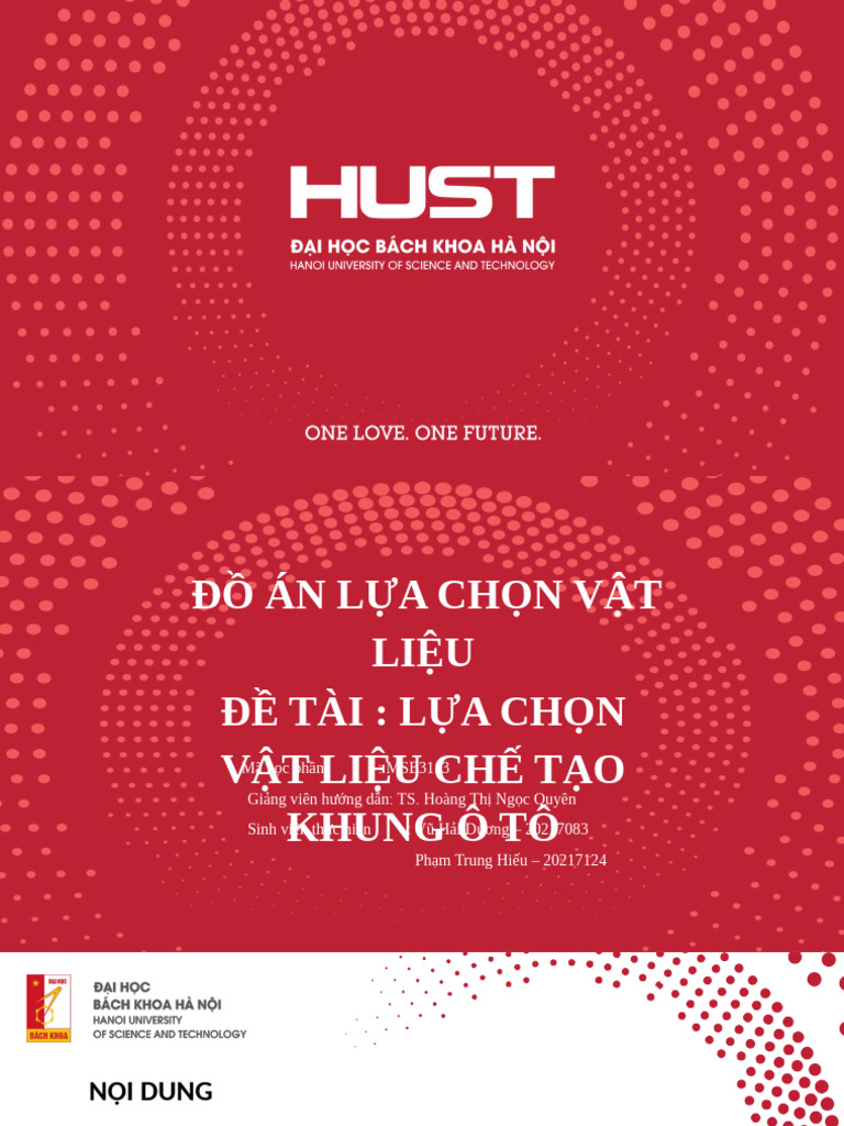 HUST PPT Template 2022 RED 16x9 567042 | PDF