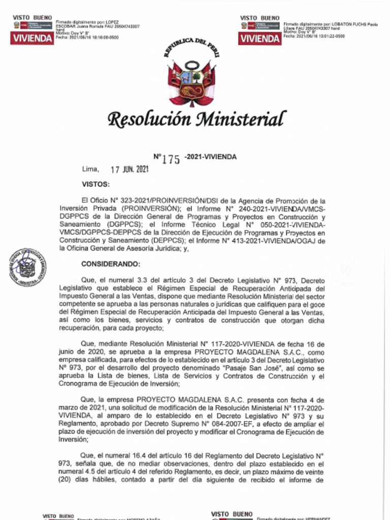 RM 175 2021 Vivienda PDF | PDF