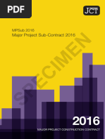 JCT Design and Build Sub-Contract Agreement 2016 | PDF