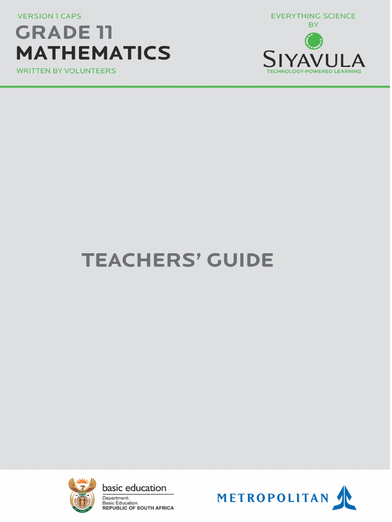 Grade 11 Study Guide Book | PDF | Trigonometry | Mathematics