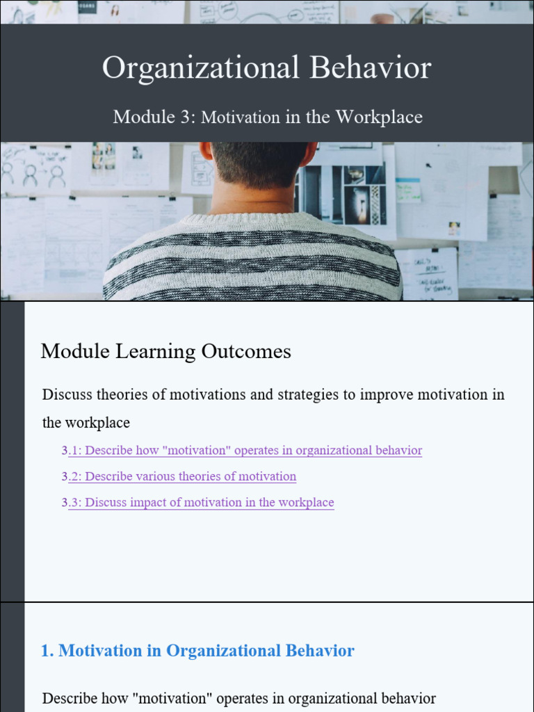 Workplace Motivation Theories Explained | PDF | Motivational | Motivation
