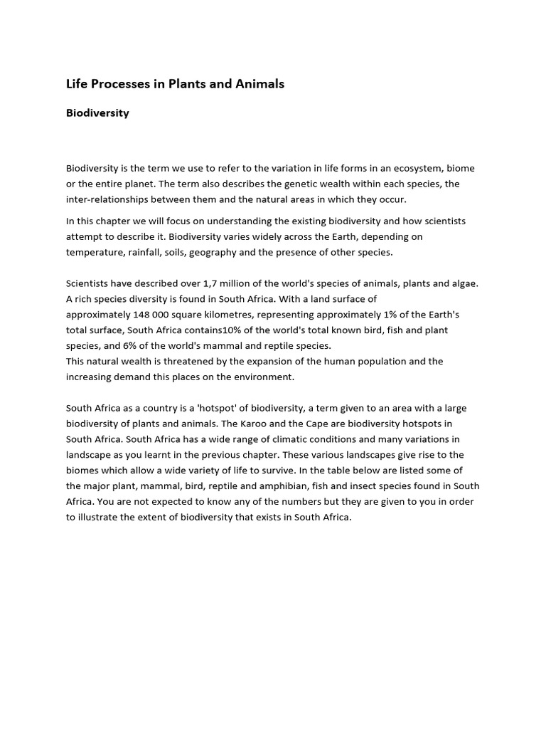 Biodiversity of Animals | PDF | Eukaryotes | Fungus