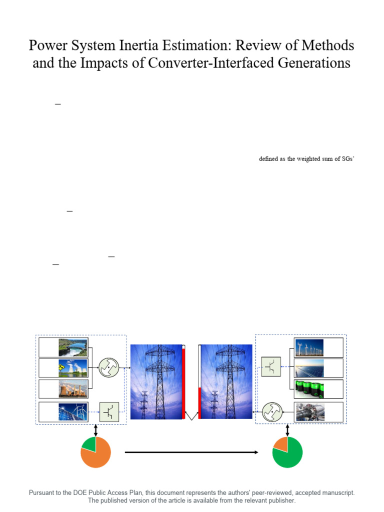 Inertia Estimation in Power Systems | PDF | Photovoltaics | Electrical ...