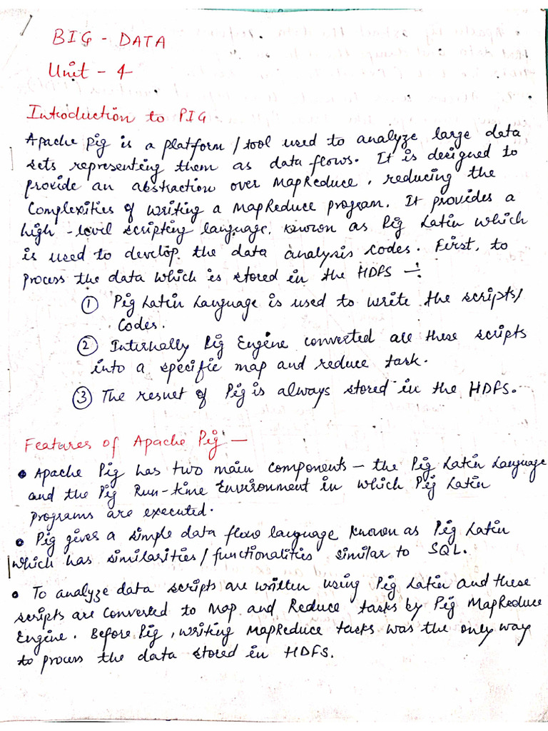 Big Data Unit 4 Complete | PDF