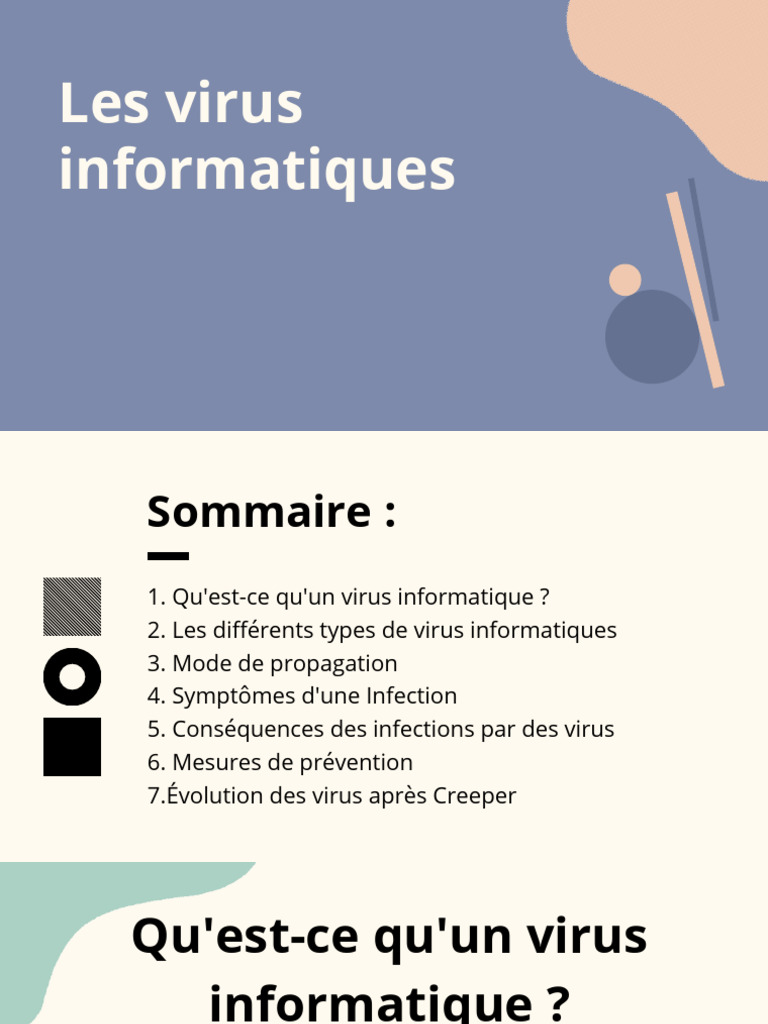 les virus informatiques | PDF | Virus informatique | Logiciel antivirus