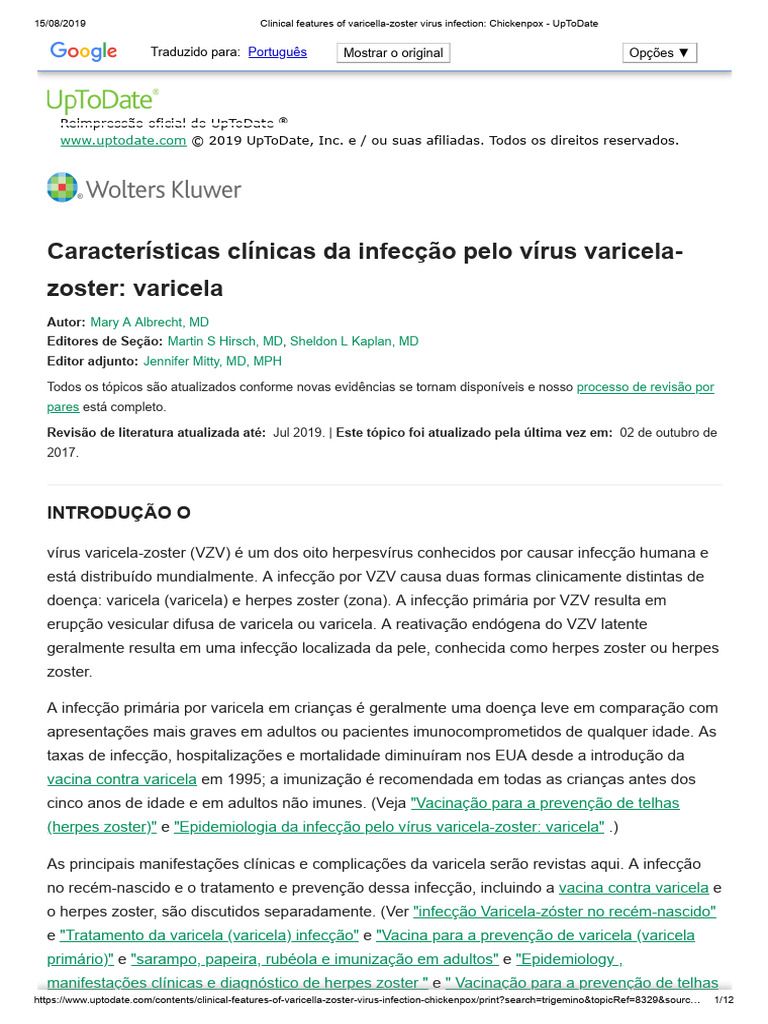 Clinical features of varicella-zoster virus infection_ Chickenpox ...