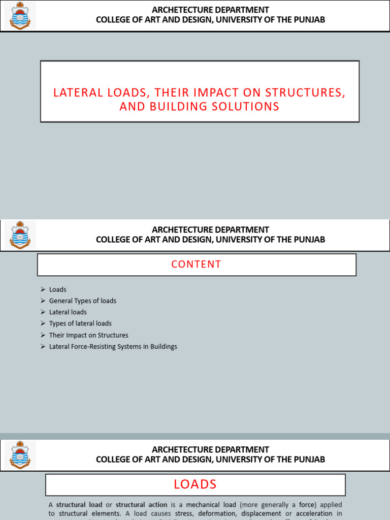 Lecture 3 SSIII | PDF | Structural Load | Beam (Structure)
