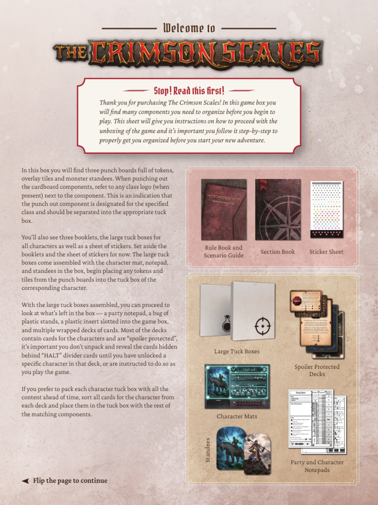 Crimson Scales Introduction Sheet - Print 2 | PDF