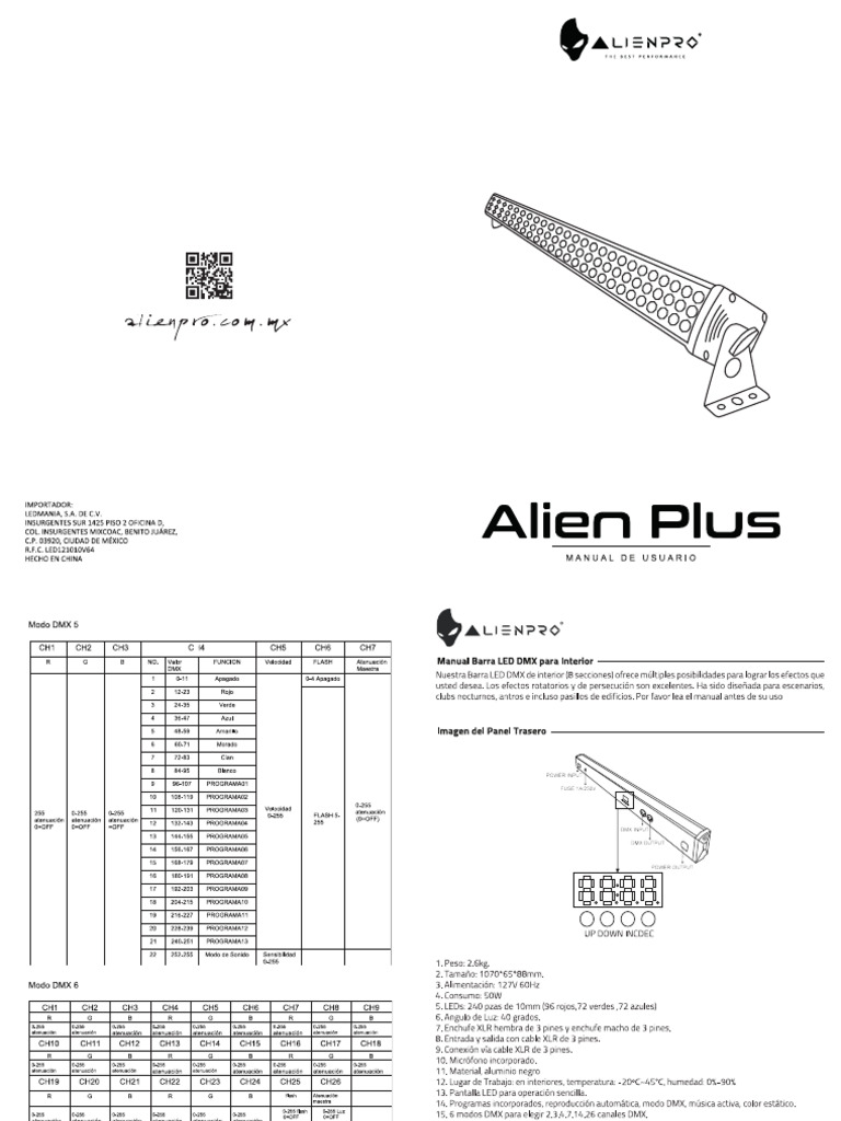 Alien Plus Manual de Usuario | PDF