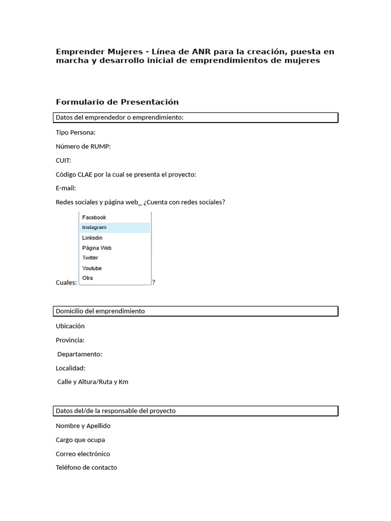 Emprender Mujeres: Guía de ANR | PDF