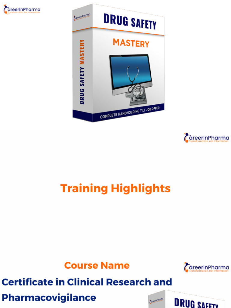 Brochure-Drug Safety Mastery | PDF | Pharmacovigilance | Clinical Trial