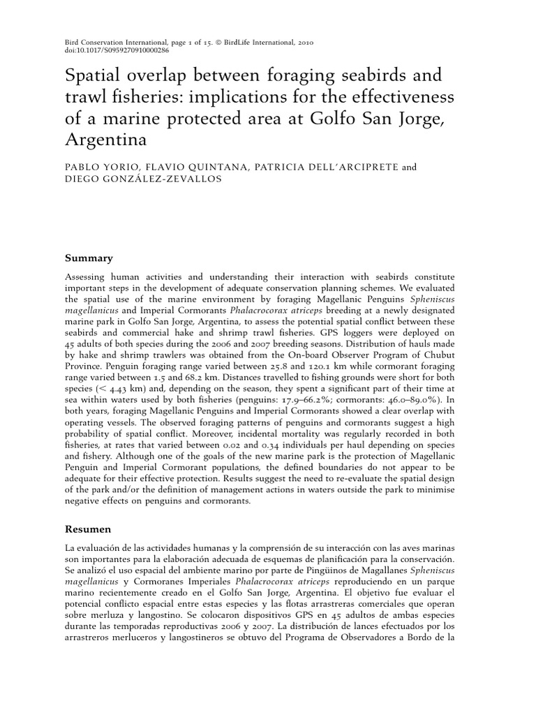 Spatial Overlap Pdf Trawling Seabird