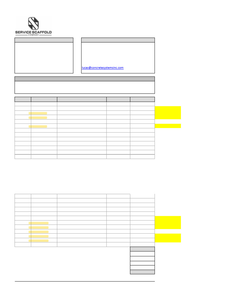 SSC Parts Estimate-9 Revised #2 | PDF