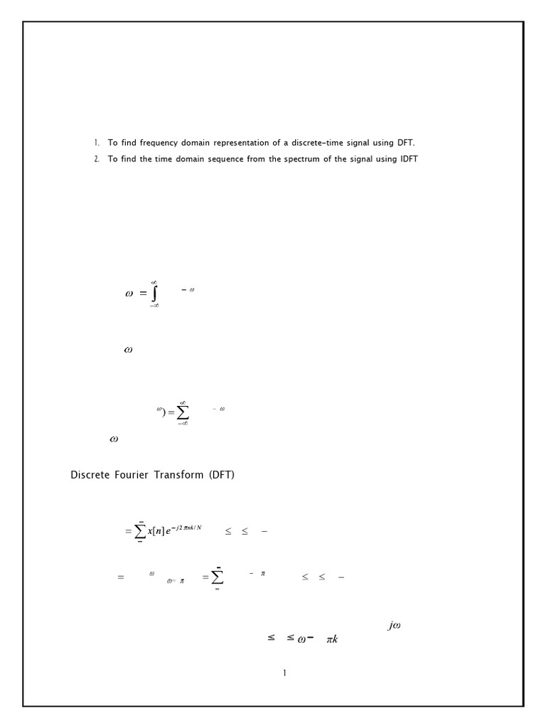 22EEE059_DSP_01__1_ | PDF | Discrete Fourier Transform | Fast Fourier Transform