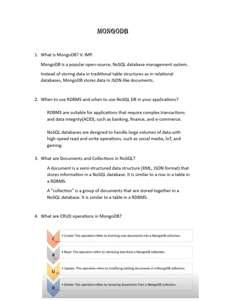 MongoDB | PDF | No Sql | Databases
