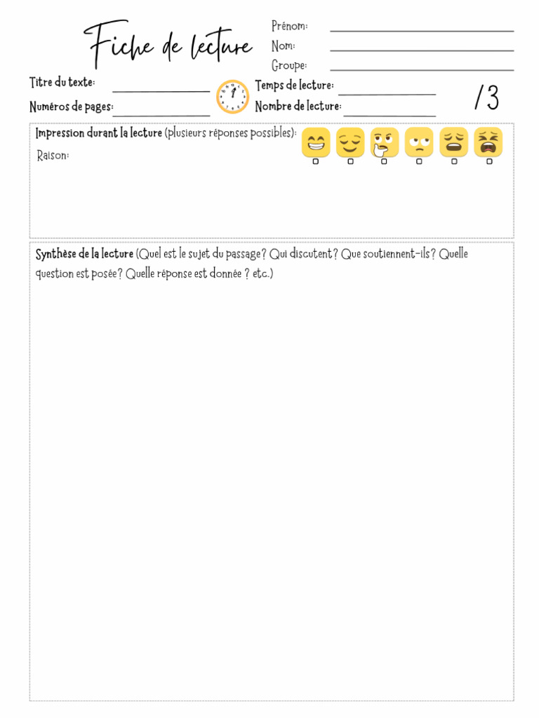 Fiche de Lecture 2 | PDF