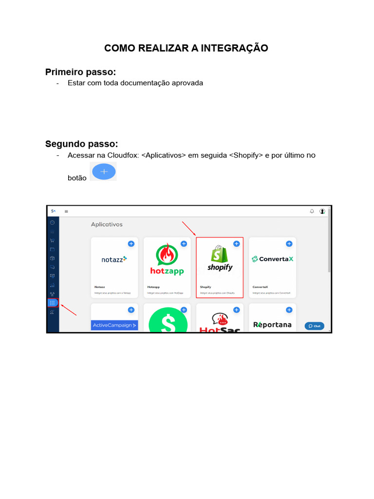 Como Realizar A Integração Na Cloudfox | PDF