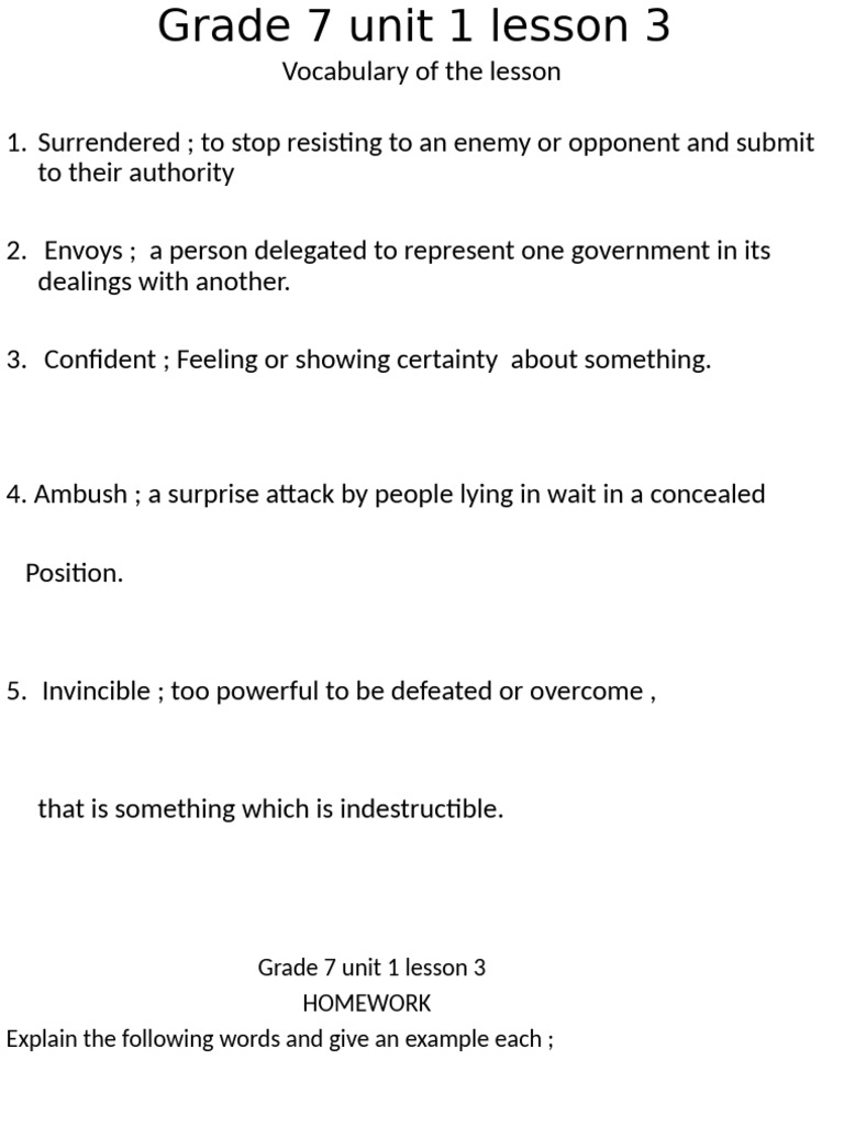 Grade 7 Unit 1 Lesson 3 | PDF