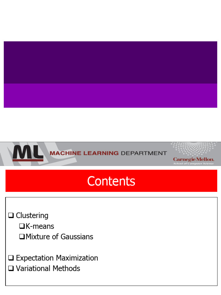 EM and Kmeans Relations | PDF | Cluster Analysis | Theoretical Computer Science