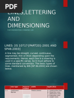 Introduction To Line Types and Dimensioning | PDF | Drawing
