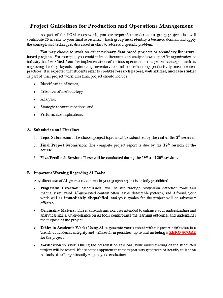 POM Project Guidelines and Requirements | PDF | Artificial Intelligence | Intelligence (AI ...