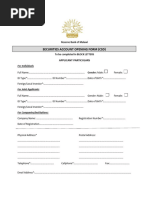 CSD Account Opening Form | PDF | Identity Document | Government And ...