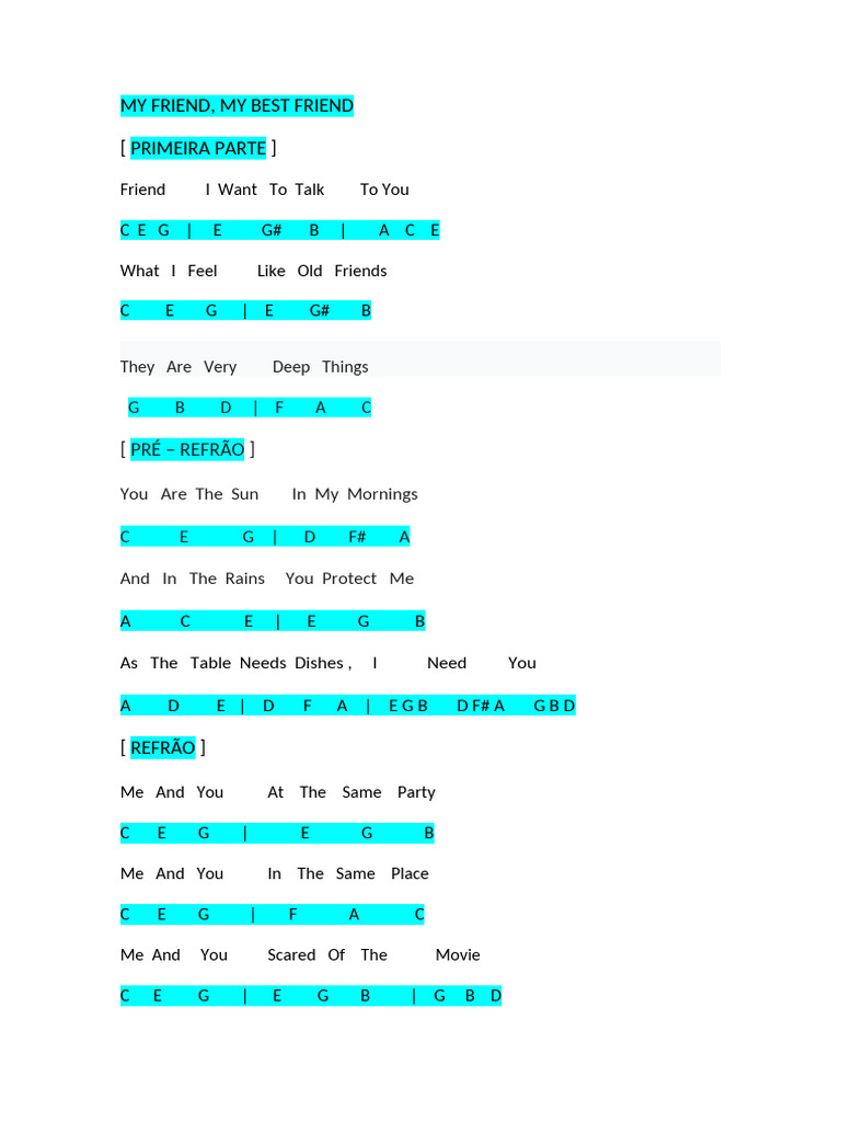 MY FRIEND , MY BEST FRIEND | PDF