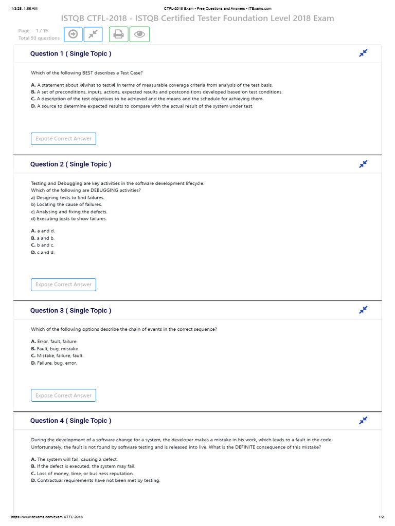 ISTQB Certified Tester Foundation Level | PDF | Software Bug | Software ...