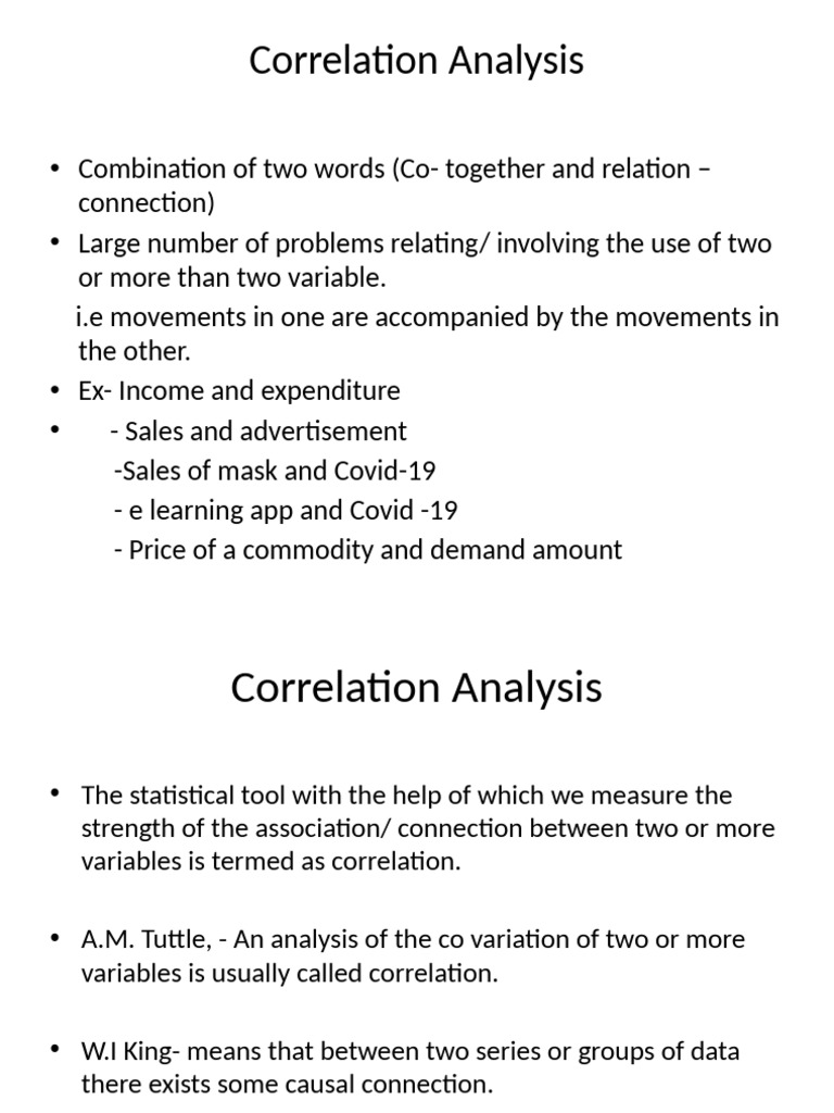 Understanding Correlation Analysis | PDF | Data Analysis | Statistical Analysis