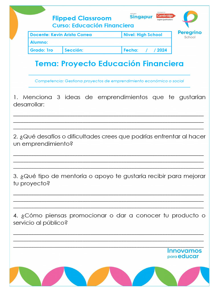S01 - Proyecto EF - Flipped | PDF