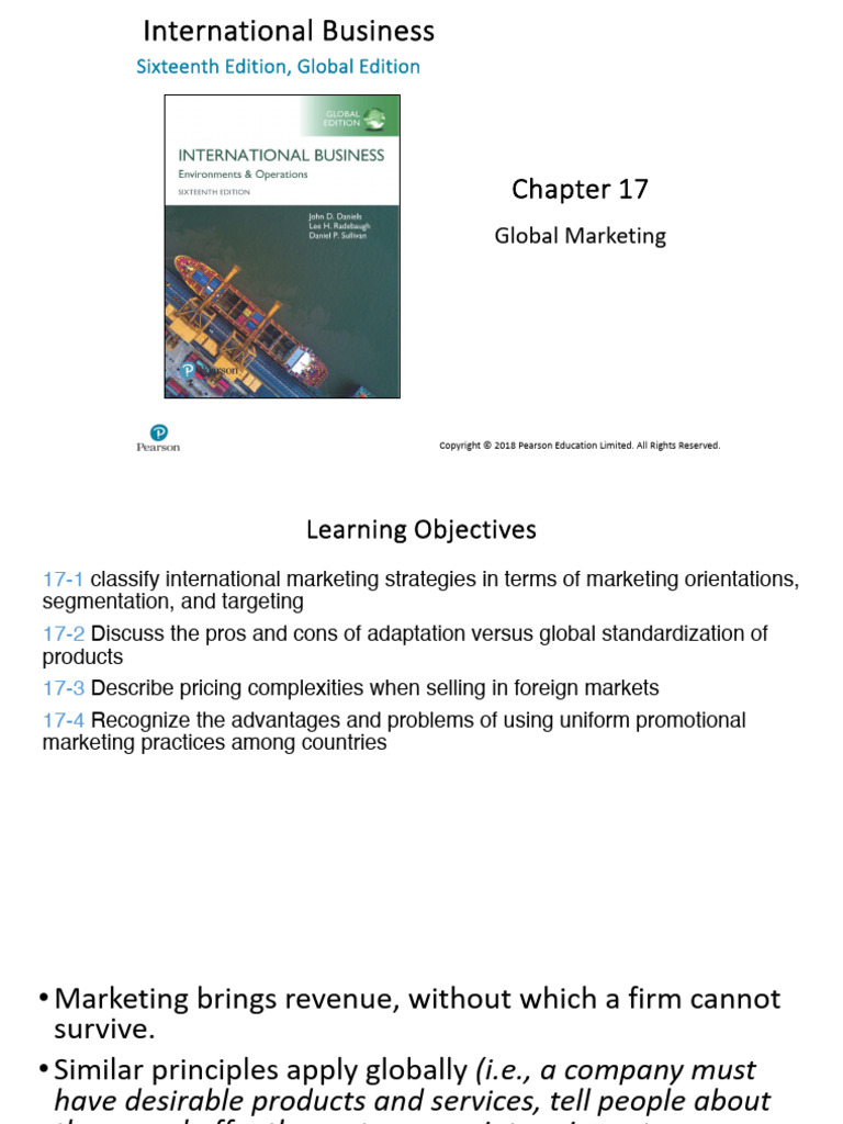 IB CH 17 Global Marketing | PDF | Marketing | Marketing Strategy