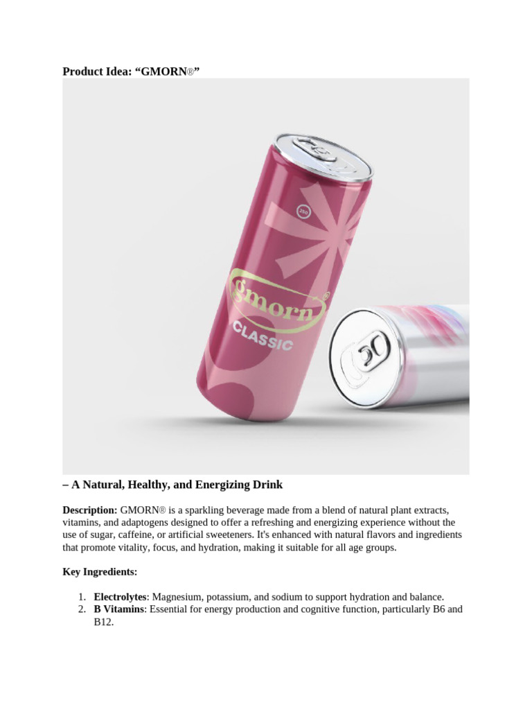 GMORN® Unfinished | PDF