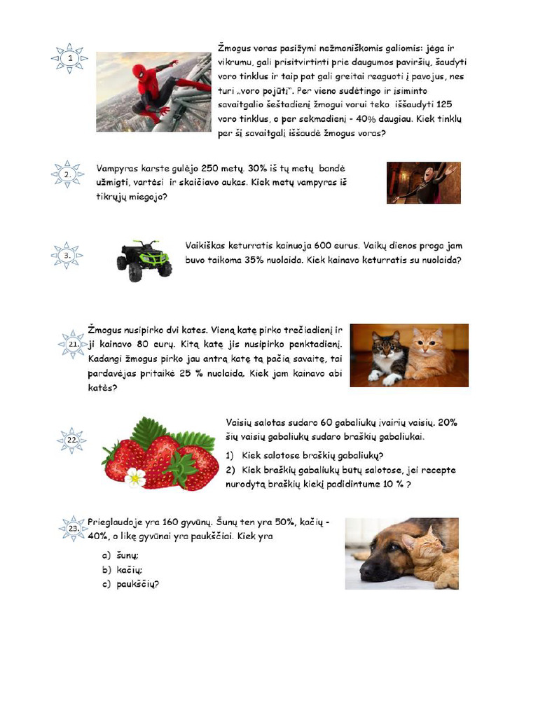 7kl, Procentai | PDF