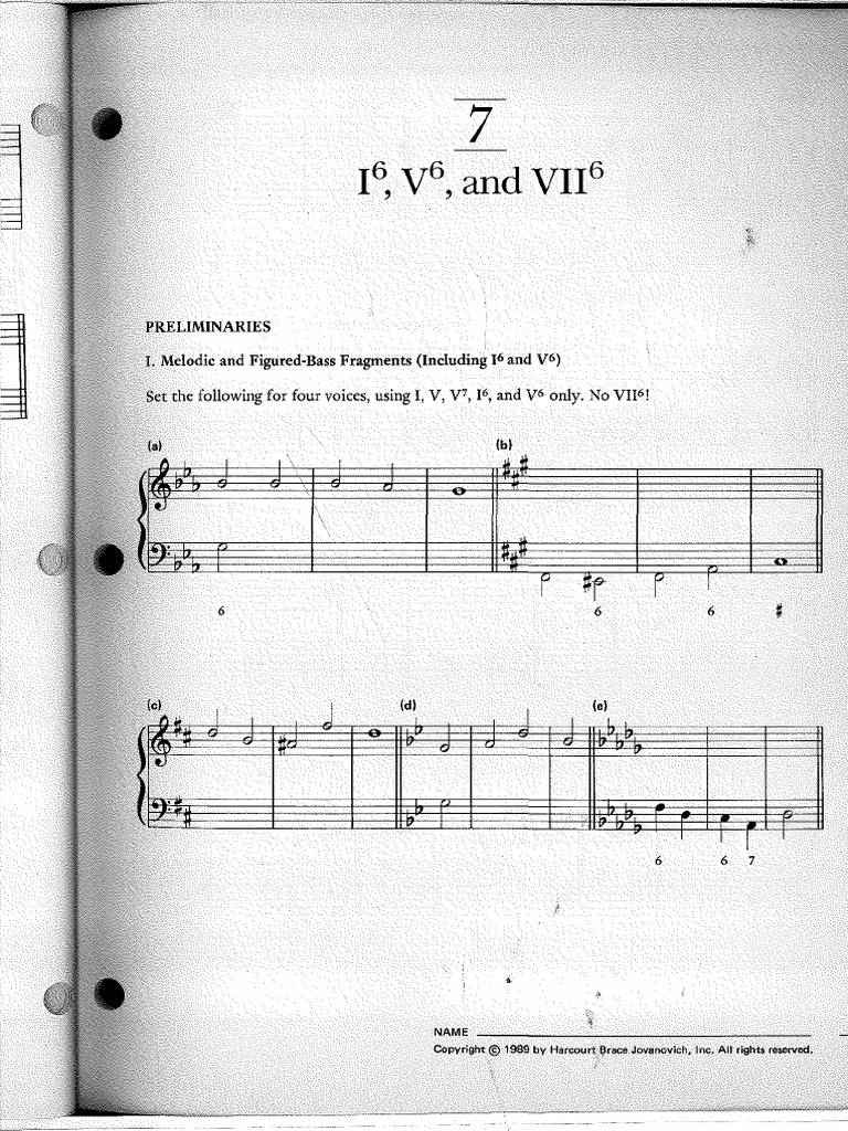 Four voice writing practice | PDF