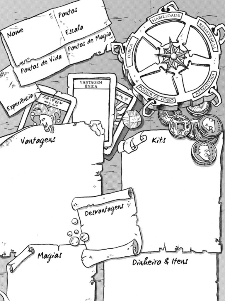 3dt Alpha Tormenta Alpha Ficha de Personagem Biblioteca Elfica | PDF