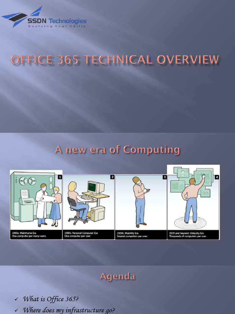 Office 365 Infrastructure and Services Overview | PDF | Cloud Computing ...