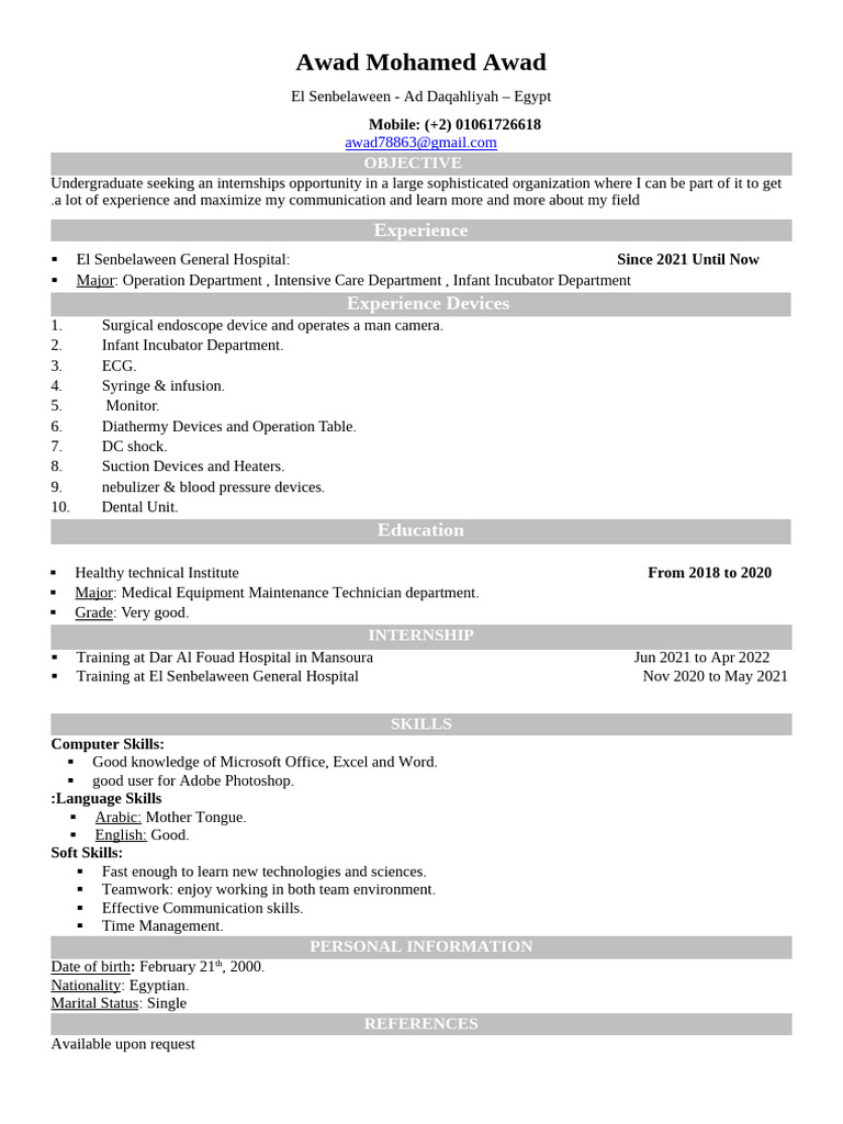 Awad Mohamed Awad | PDF