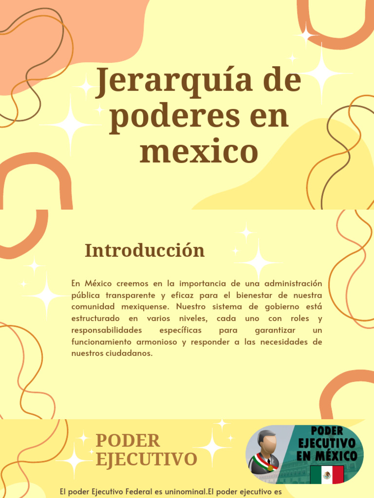 División de Poderes en Mexico. Exposición | PDF | Legislador | Judicaturas
